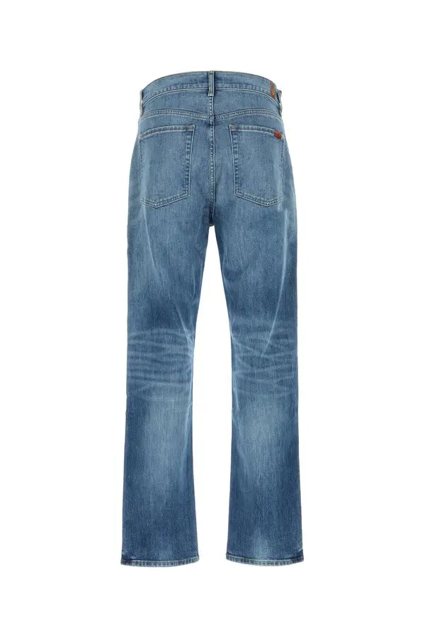 Seven For All Mankind Stonewashed Stretch Denim Jeans