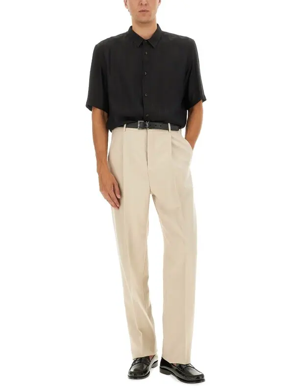 Saint Laurent Cassandre Striped Shirt