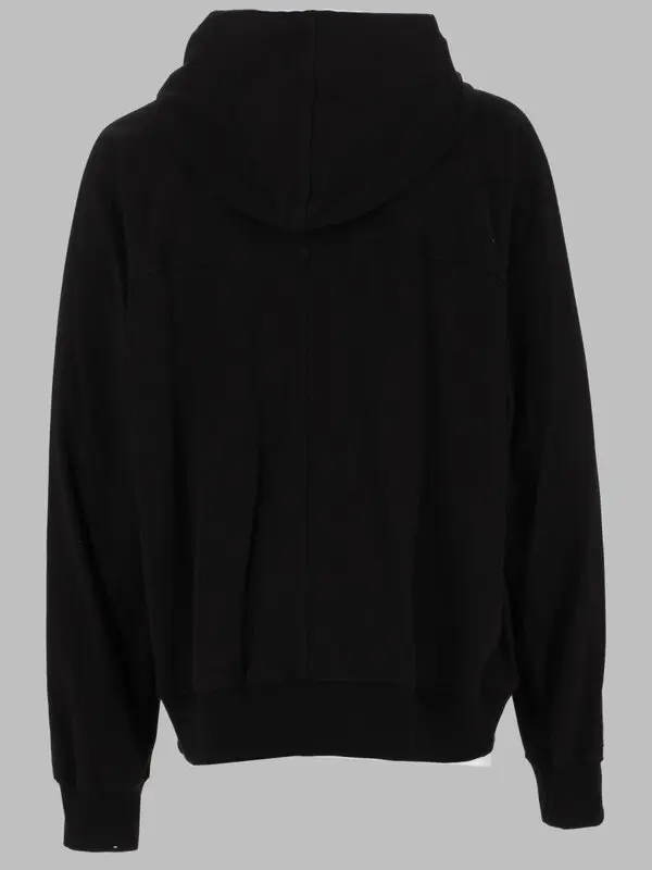 Rick Owens Felpa Con Zip E Cappuccio