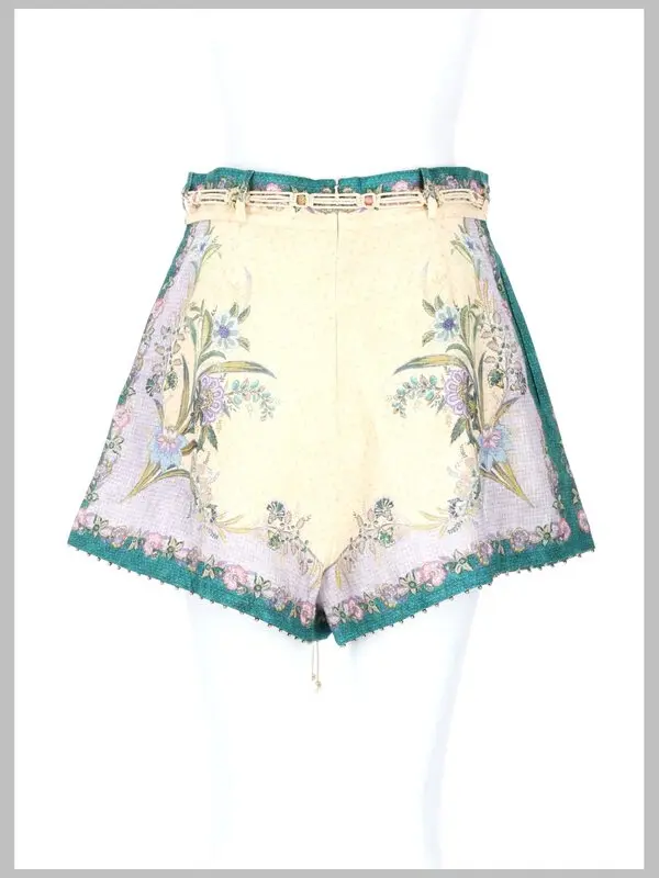 Zimmermann Linen Printed Shorts - Multicolor