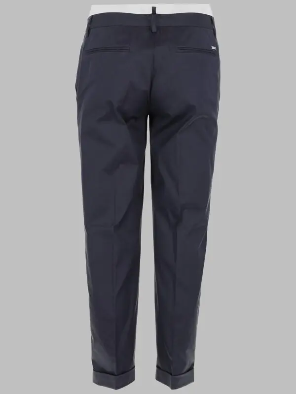 Dsquared2 Cotton Elastane Trousers - Blue