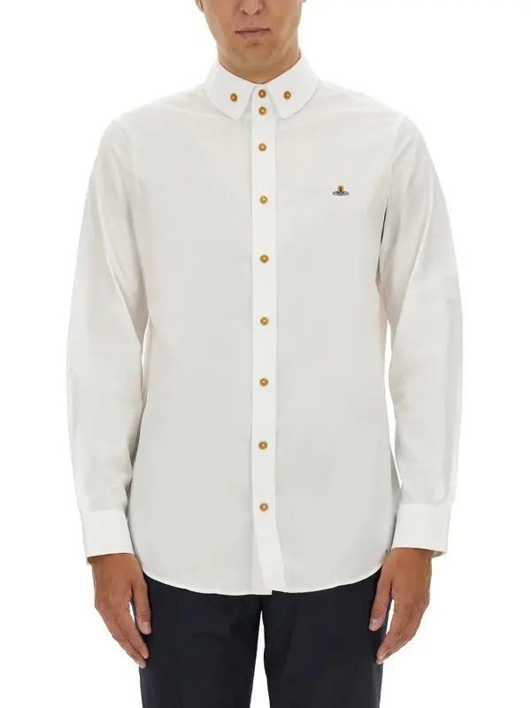 VIVIENNE WESTWOOD Krall Shirt With Logo Detail - White