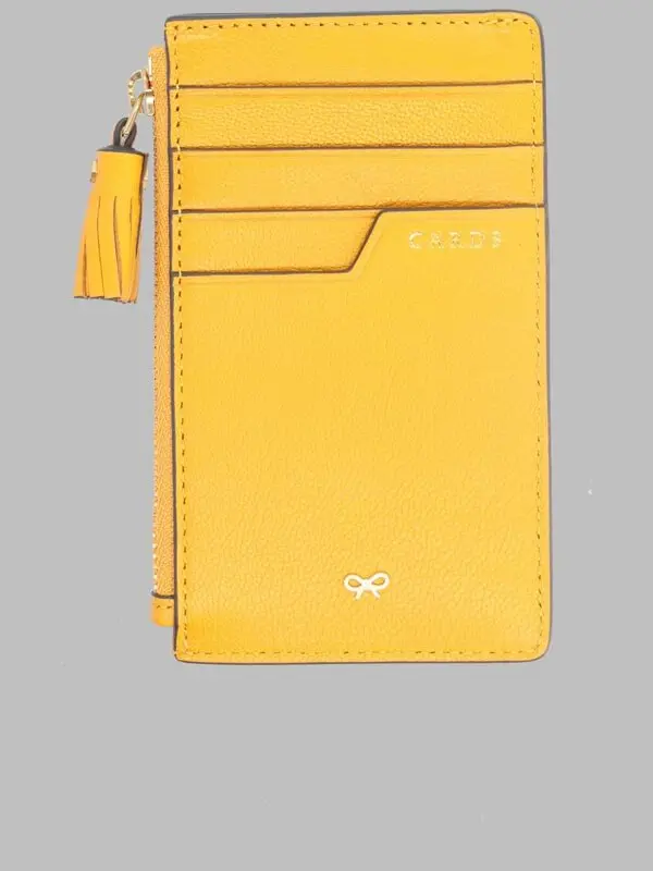 ANYA HINDMARCH Portacarte Sushi No Ko Con Zip - Yellow