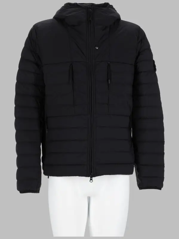 Stone Island Hooded Jacket - Black