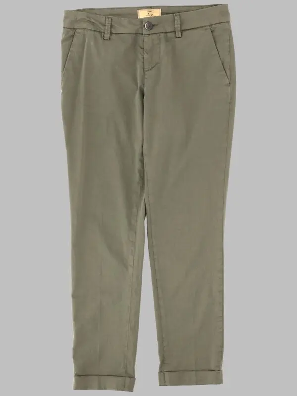 FAY Pantalone In Cotone - Green