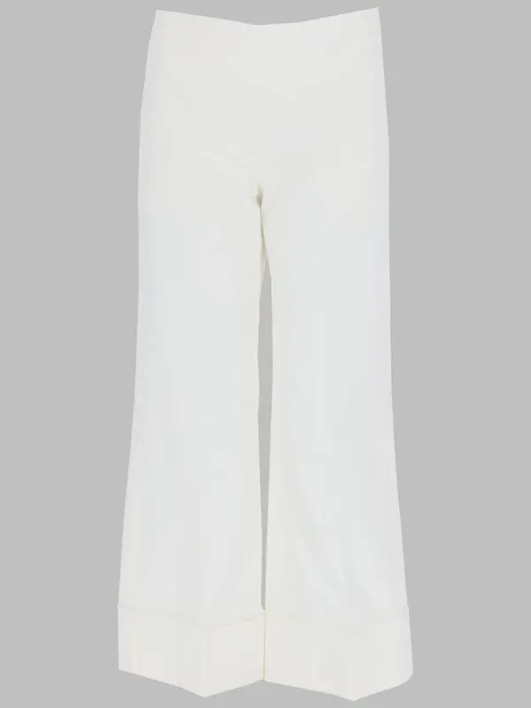 FAY Pantalone In Cotone - White
