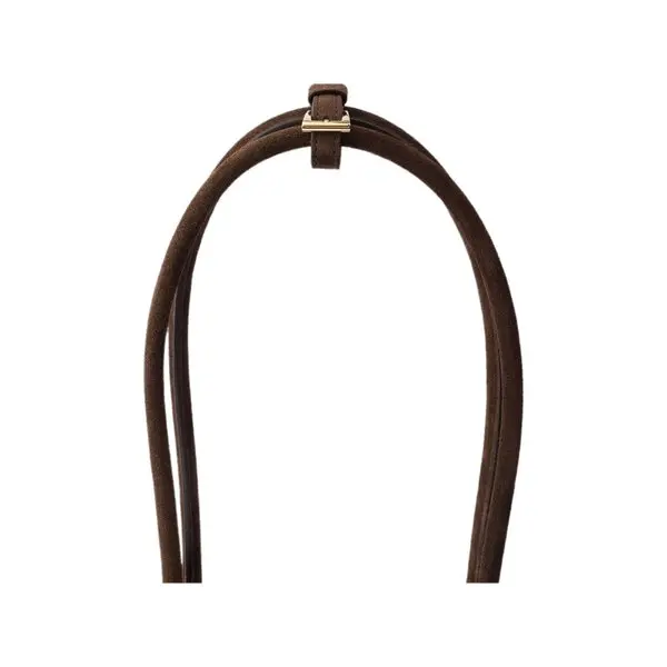 Prada Suede Tote Bag With Adjustable Shoulder Strap - Brown