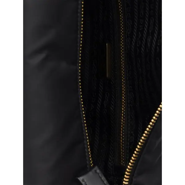 Prada Re-nylon And Leather Mini Bag - Black