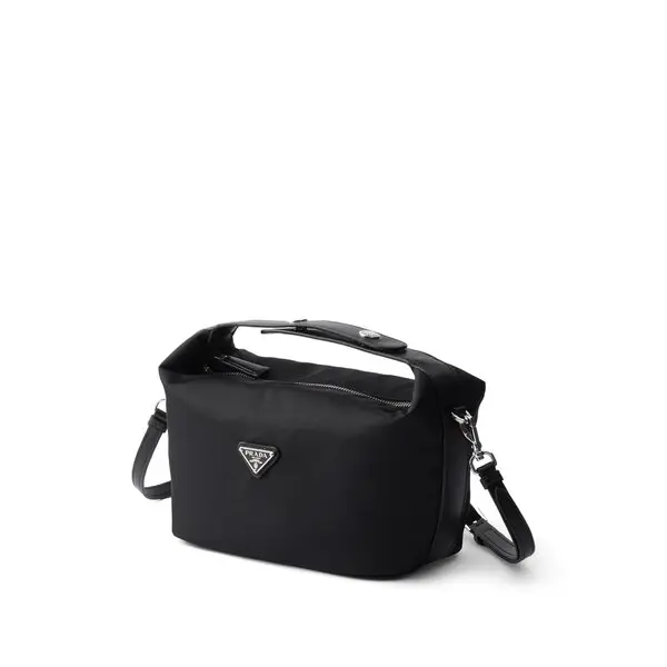 Prada Re-nylon And Leather Mini Bag - Black