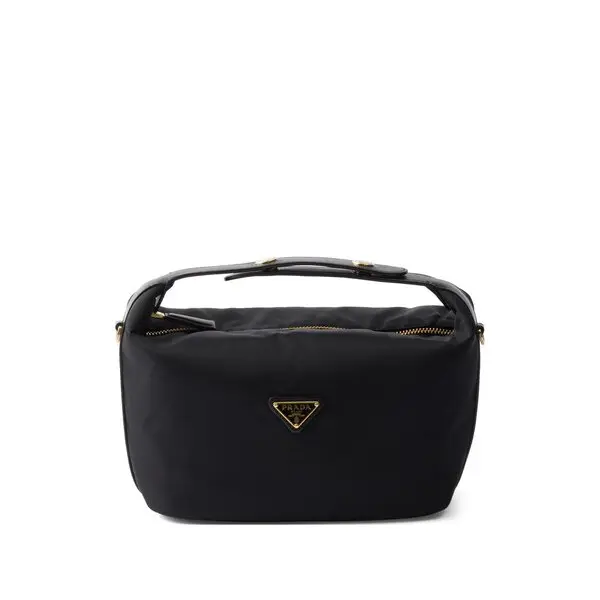 Prada Re-nylon And Leather Mini Bag - Black