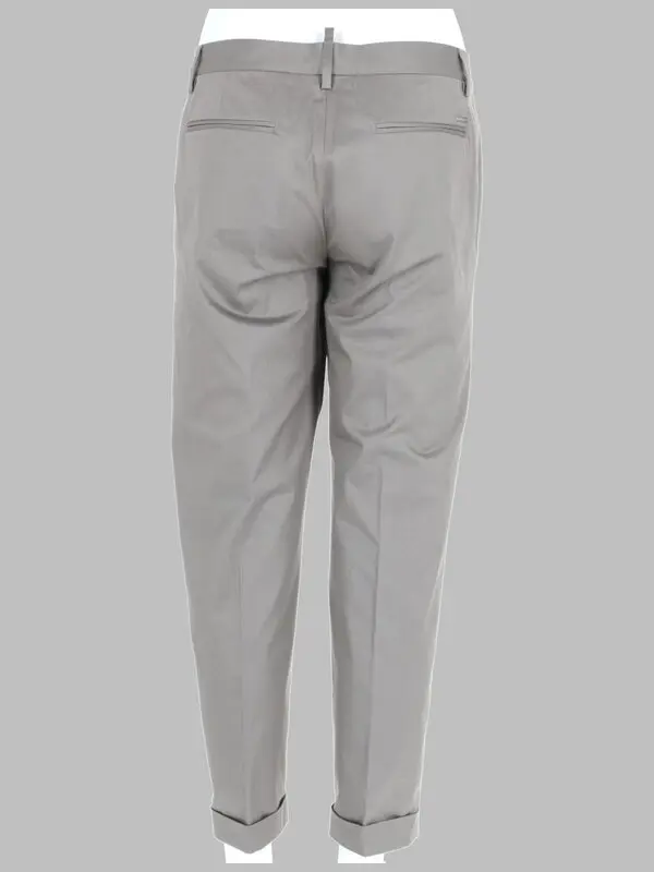 Dsquared2 Cotton Blend Trousers - Gray