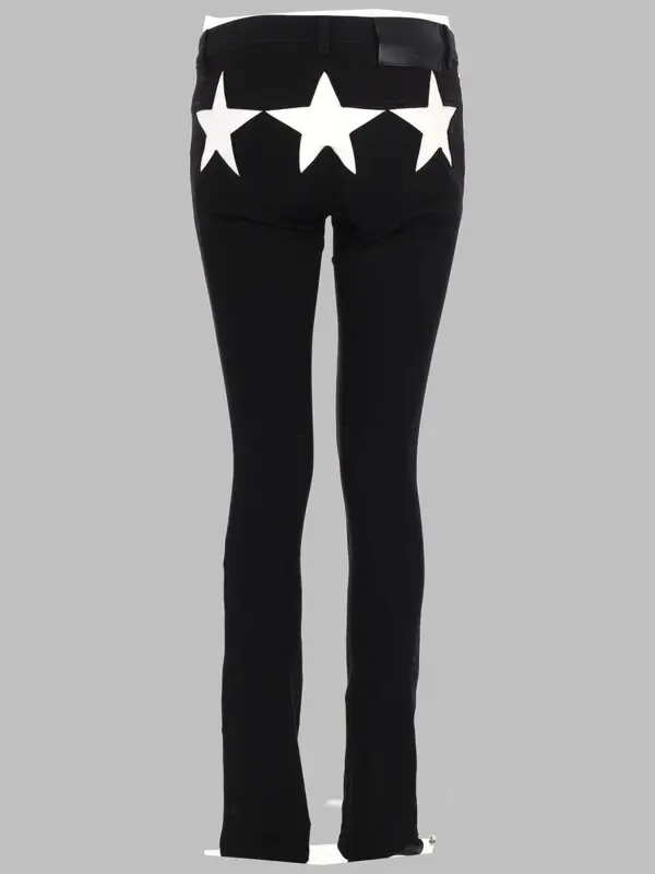 Givenchy Cotton Blend Jeans With Star Detail
