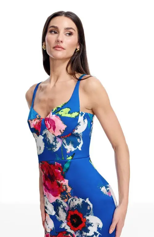 Dress The Population Elijah Floral Sheath Gown