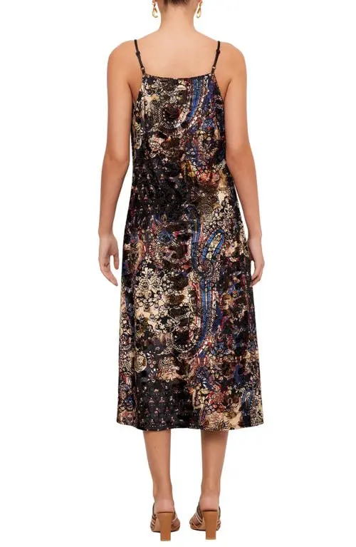 Fifteen Twenty Krissa Drape Front Midi Dress