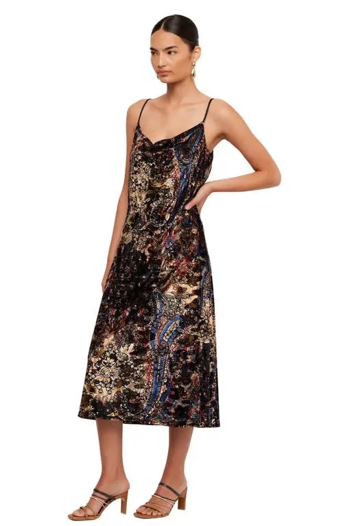 Fifteen Twenty Krissa Drape Front Midi Dress