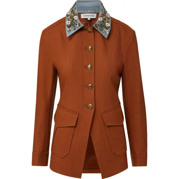 Veronica Beard Laramie Dickey Jacket - Rust