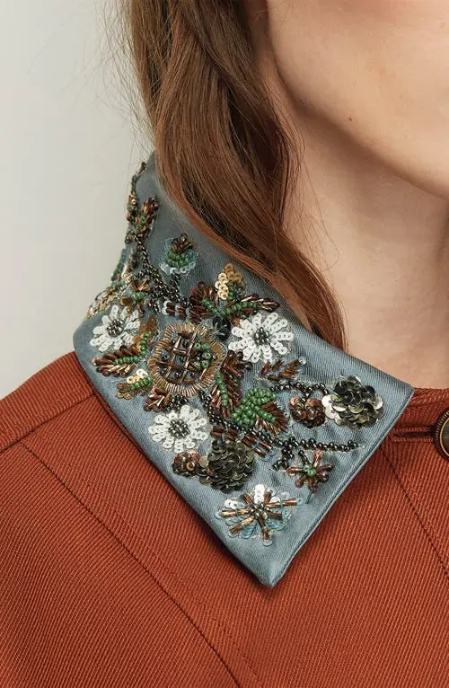 Veronica Beard Laramie Removable Collar Dickey Jacket