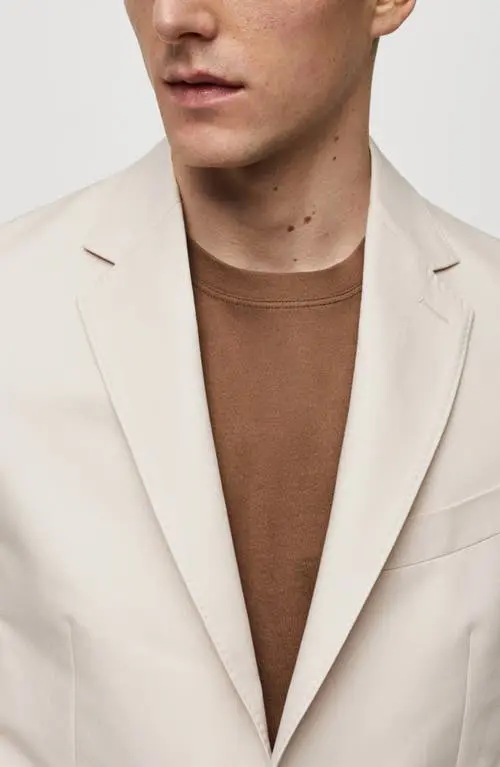 Mango Slim Fit Cotton Blazer