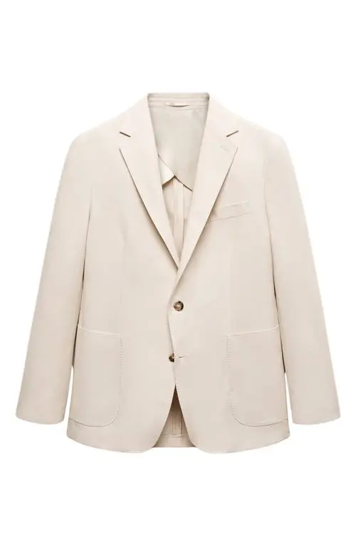 Mango Slim Fit Cotton Blazer