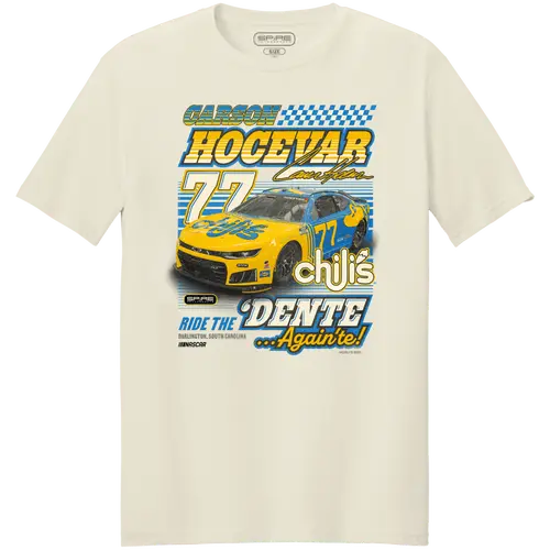 SPIRE MOTORSPORTS Carson Hocevar #77 Chili's Car Throwback T-shirt - Natural