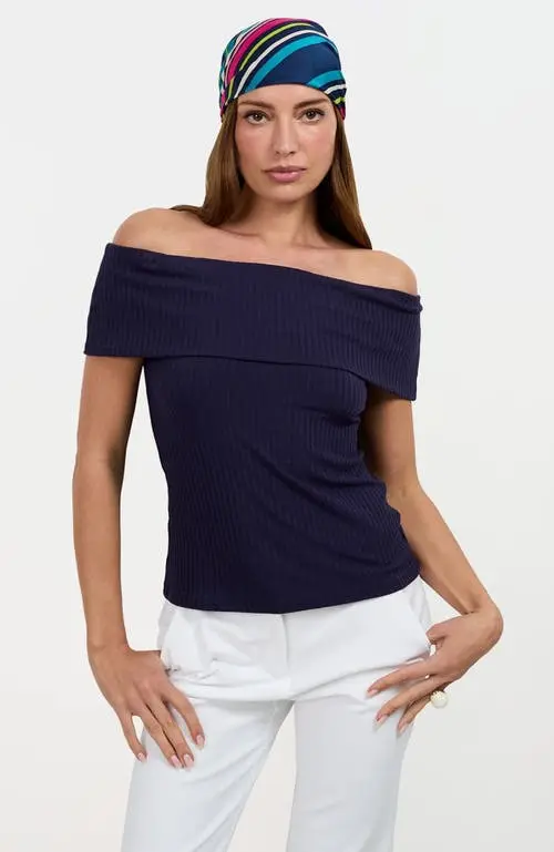 Trina Turk Prizma Off-shoulder Top