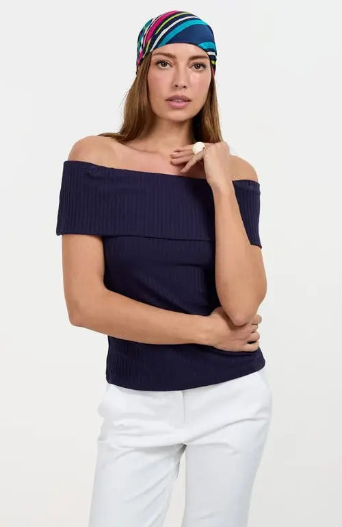 Trina Turk Prizma Off-shoulder Top