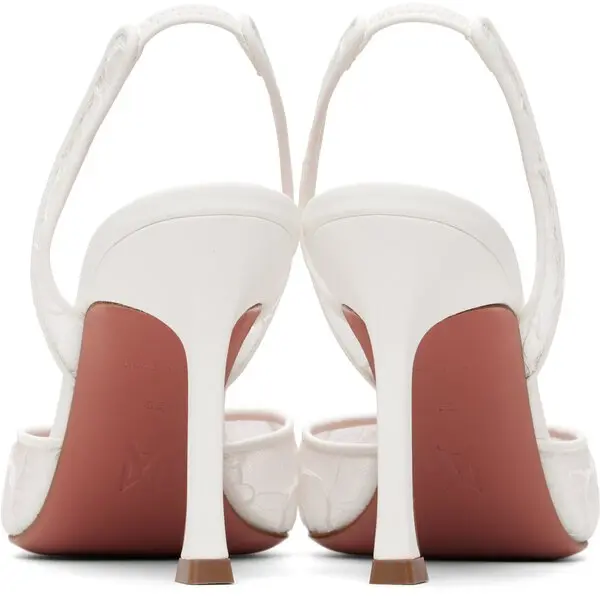 Amina Muaddi Camelia Lace Sling 90 High-heeled Sandals
