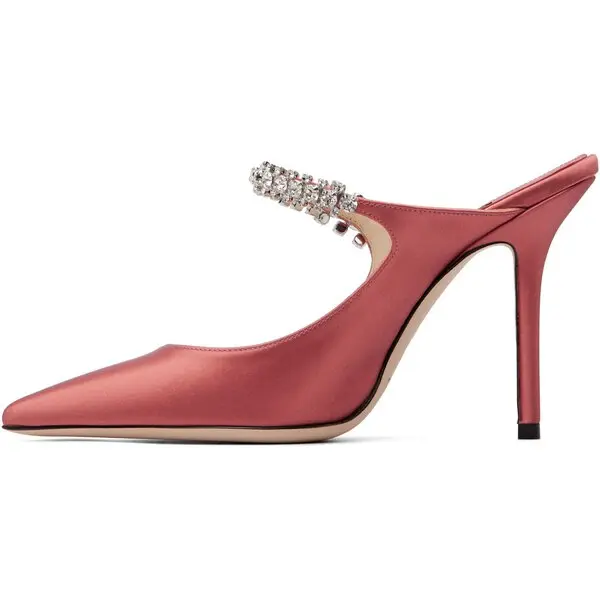 JIMMY CHOO Bing 100 Satin High Heels