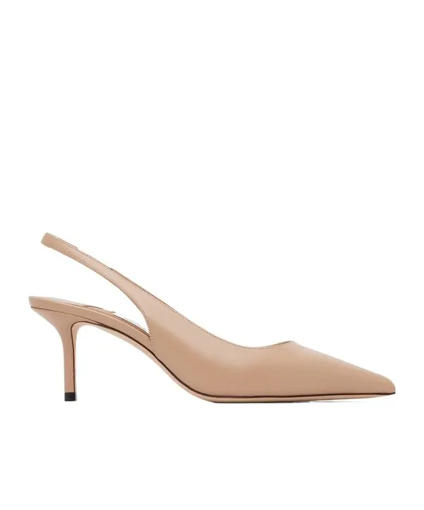 JIMMY CHOO Love Slingback 65 Pointed Toe High Heels - Chai