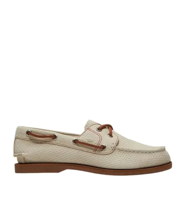 Timberland Textured Boat Shoes - Cream