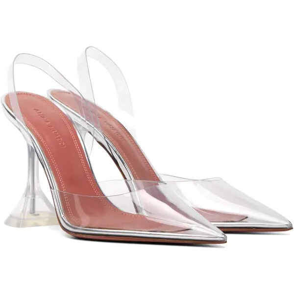 Amina Muaddi Holli Glass Sling 95 High-heeled Sandals