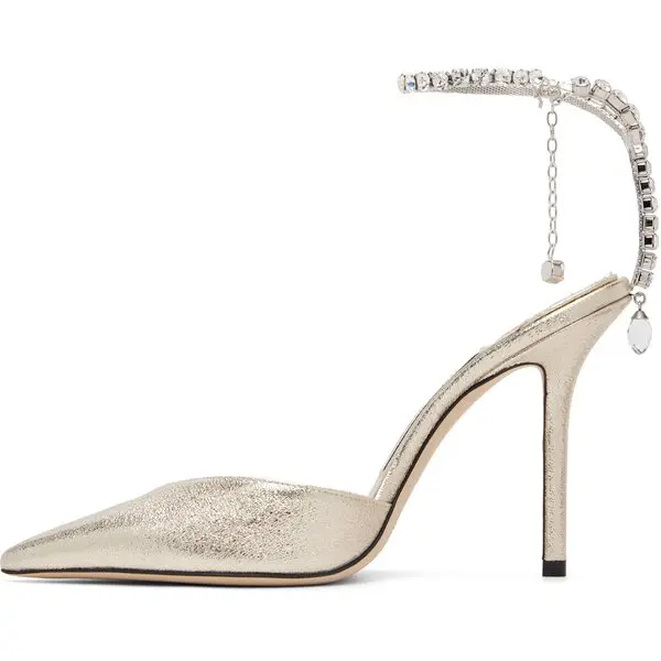 JIMMY CHOO Saeda 100 Embellished Stiletto Sandals