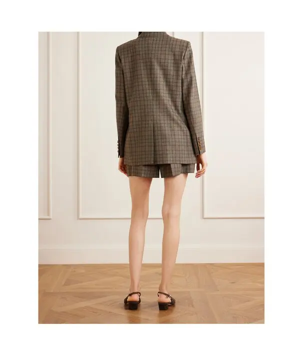 BLAZÉ MILANO Checked Wool And Cashmere-blend Jacket