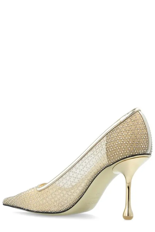 JIMMY CHOO Lxia 80 Embellished Pointed Toe Pumps