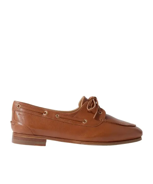 Bally Pathy Leather Boat Shoes