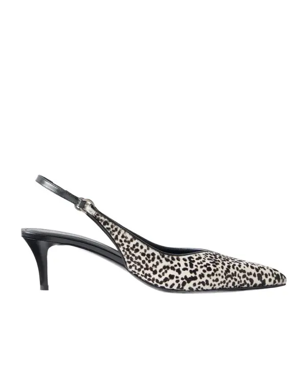 Isabel Marant Étoile Polyn Calf Hair Slingback Pumps - Black