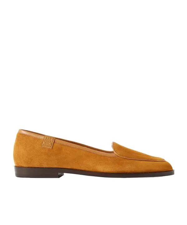 Bally Apricot Toe Suede Shoes - Dark