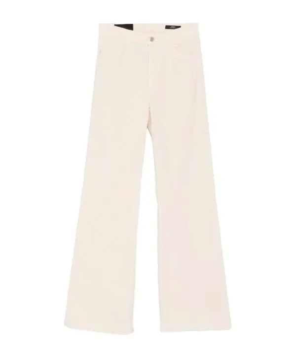 DONDUP Amber Flared-leg Trousers - Ivory