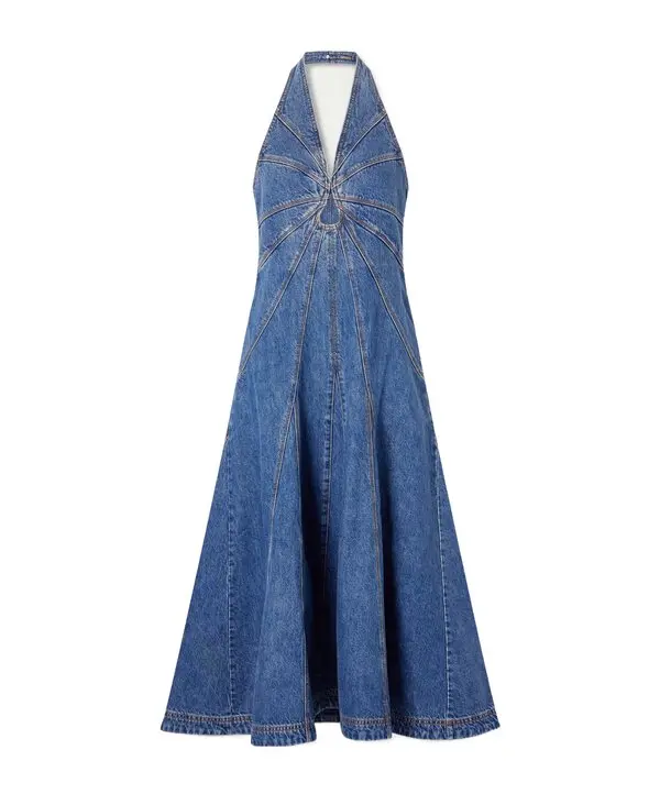 Cult Gaia Rowyn Denim Midi Dress - Blue