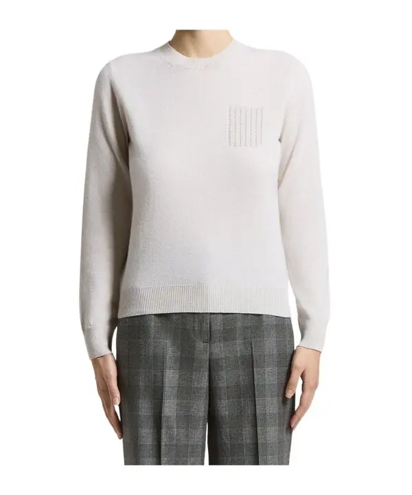 Peserico Textured Pocket Crewneck Jumper - No