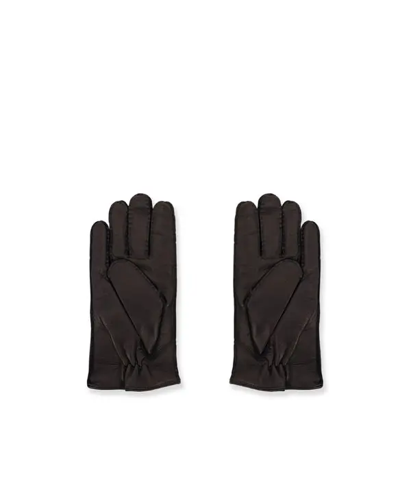Orciani Stitched-detail Leather Gloves