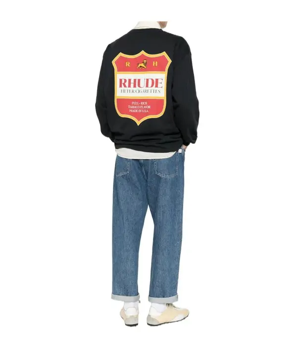 Rhude Logo Printed Crewneck Sweatshirt