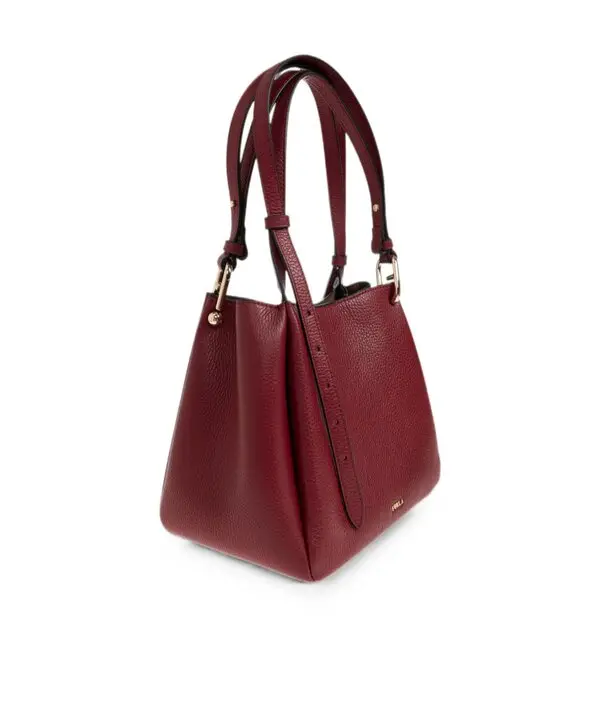 Furla Grained Leather Shoulder Bag