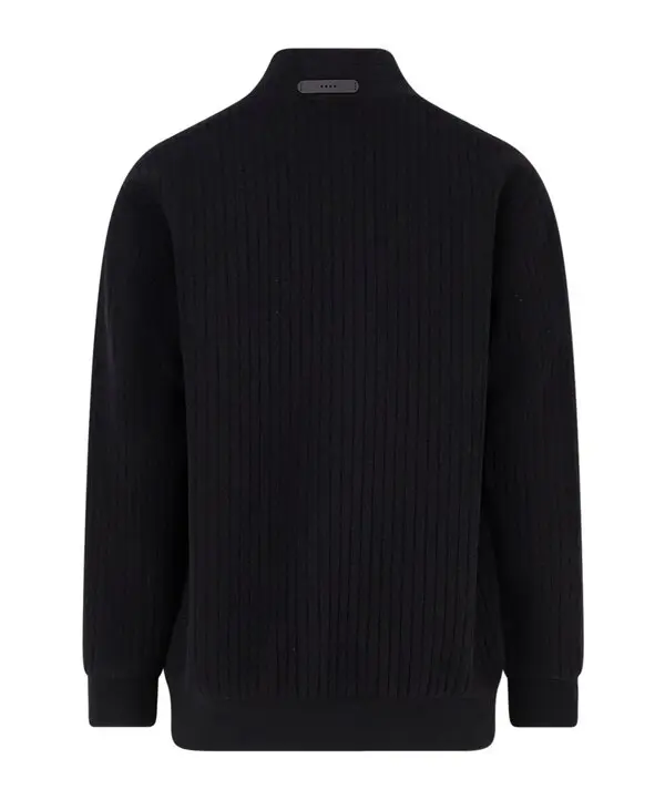 HEVO Cimino Patch-pocket Ribbed Coat