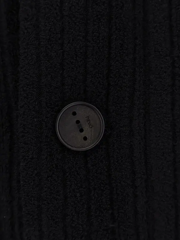 HEVO Cimino Patch-pocket Ribbed Coat