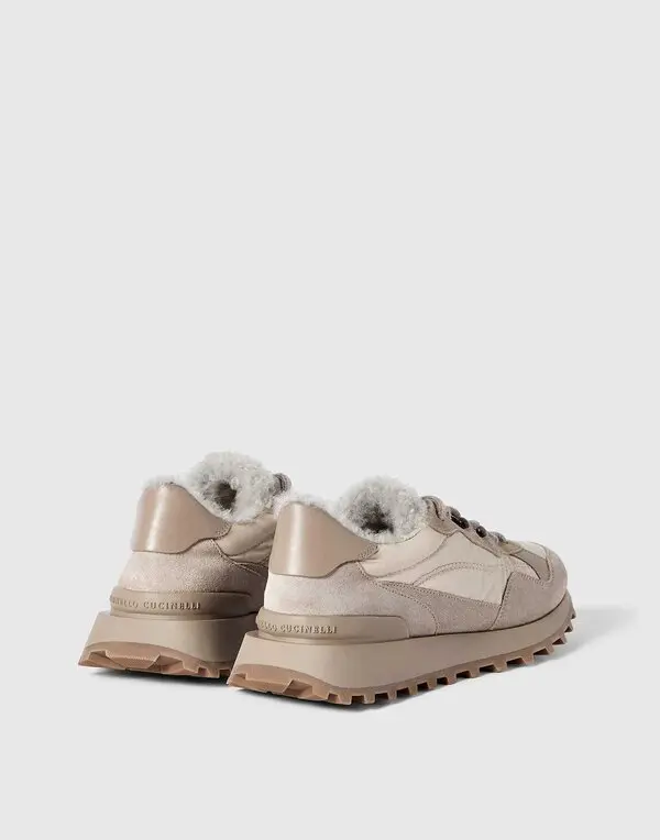 Brunello Cucinelli Shearling-lined Monili Sneakers