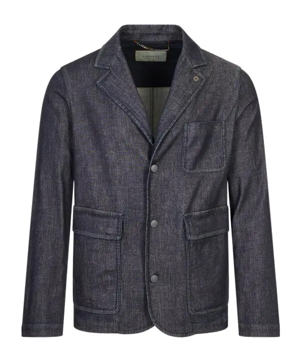 Canali Long-sleeve Denim Jacket