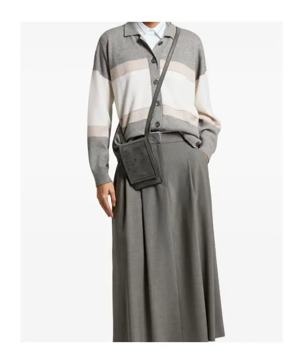 Peserico Striped Button-down Cardigan