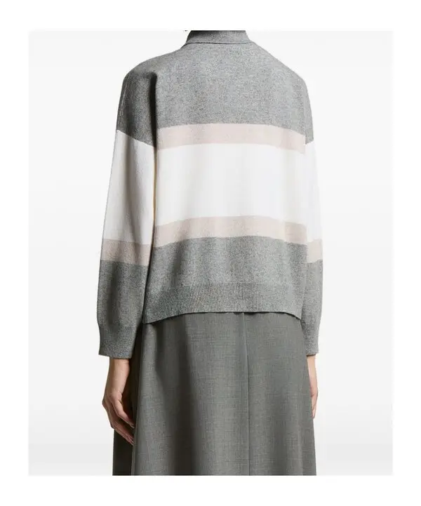 Peserico Striped Button-down Cardigan