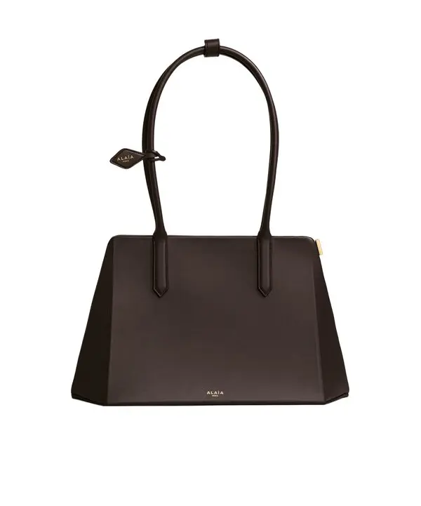 Alaïa Prisme Leather Shoulder Bag - Brown